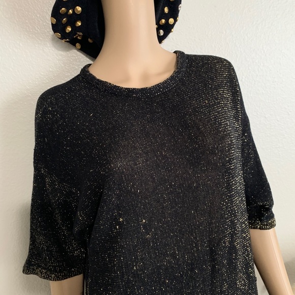 Vintage | Dresses | Last Call Vintage Gene Ewing Gold Lamet Thread ...